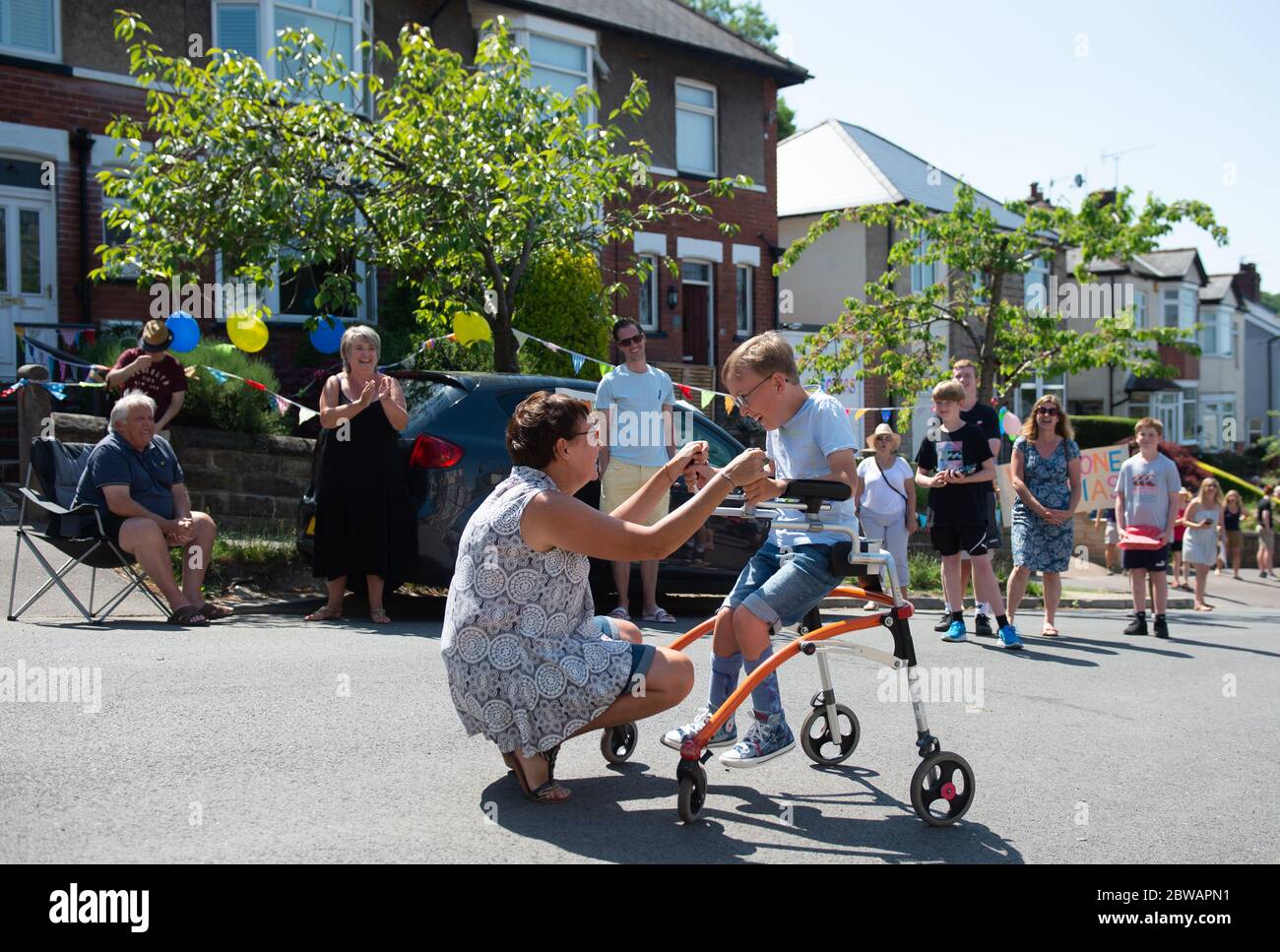 Nine-year-old Tobias Weller, from Sheffield, who has cerebral palsy and ...