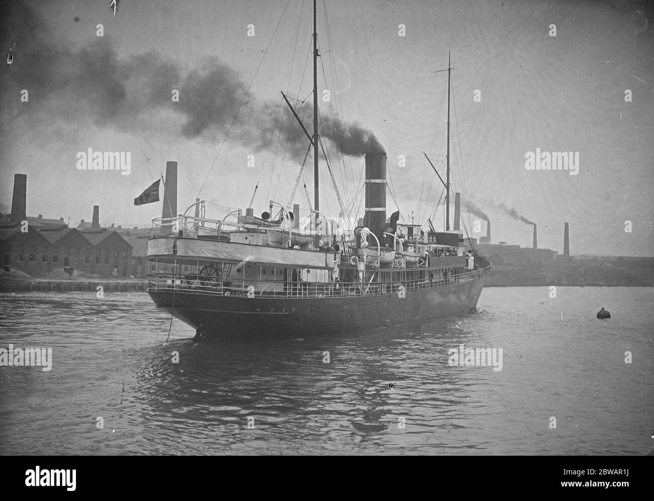 SS King Haakon leaving Newcastle 15 September 1920 Stock Photo - Alamy