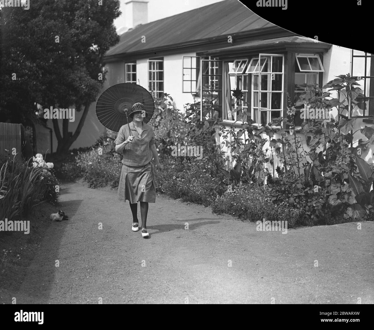 On Jethou , Channel Islands . Mrs Compton Mackenzie takes a walk . 1927 ...