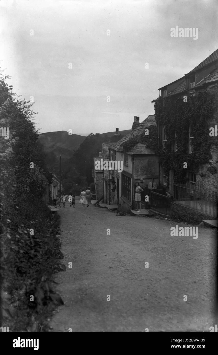 Boscastle village cornwall Black and White Stock Photos & Images - Alamy