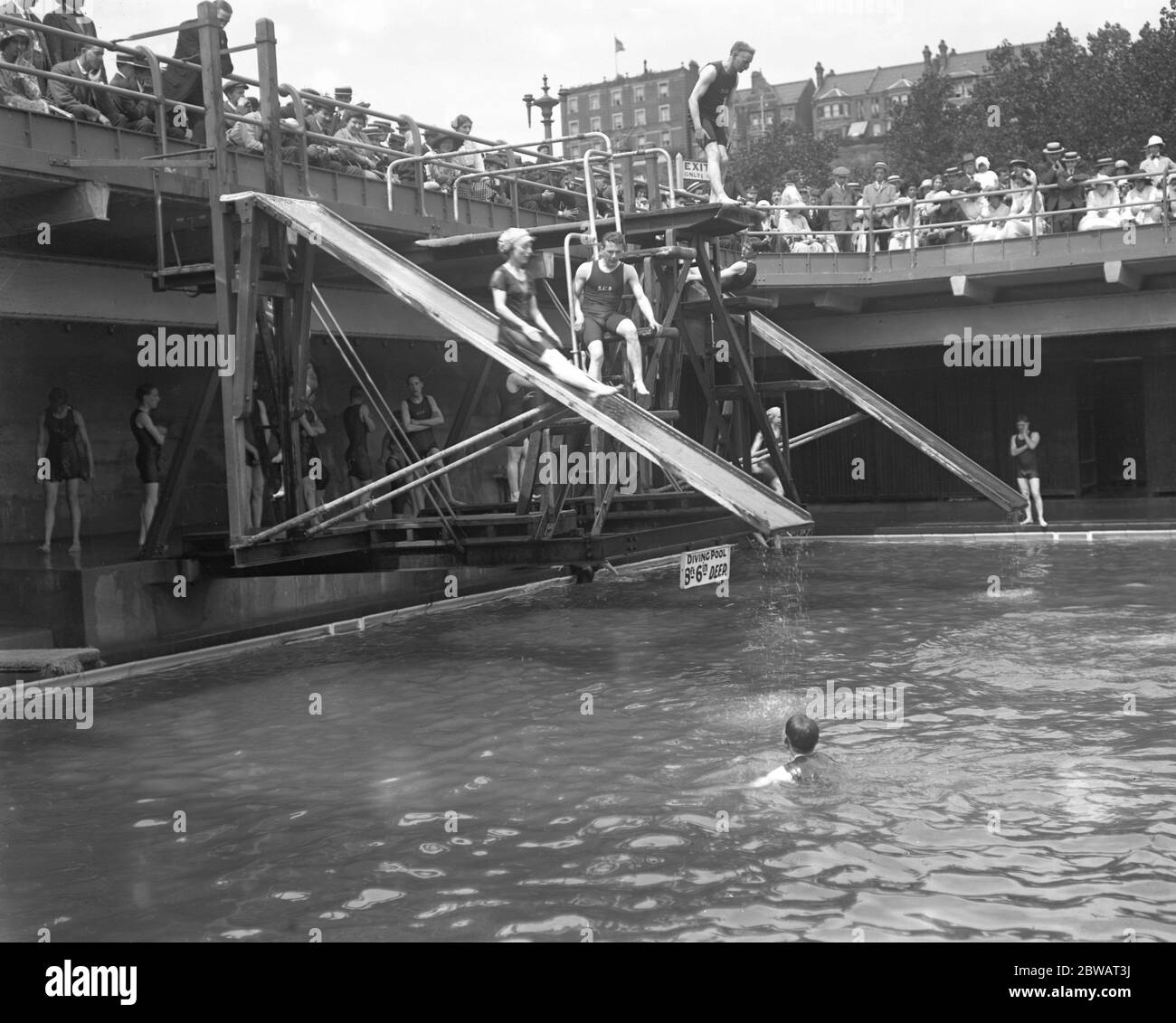 Open air sea water pool Black and White Stock Photos & Images - Alamy