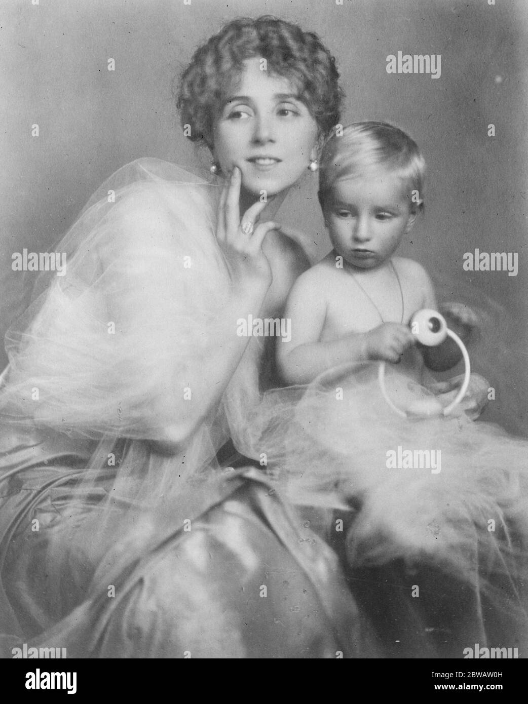 Baron Reminghaus of Prague , Czechoslovakia , with his mother the ...