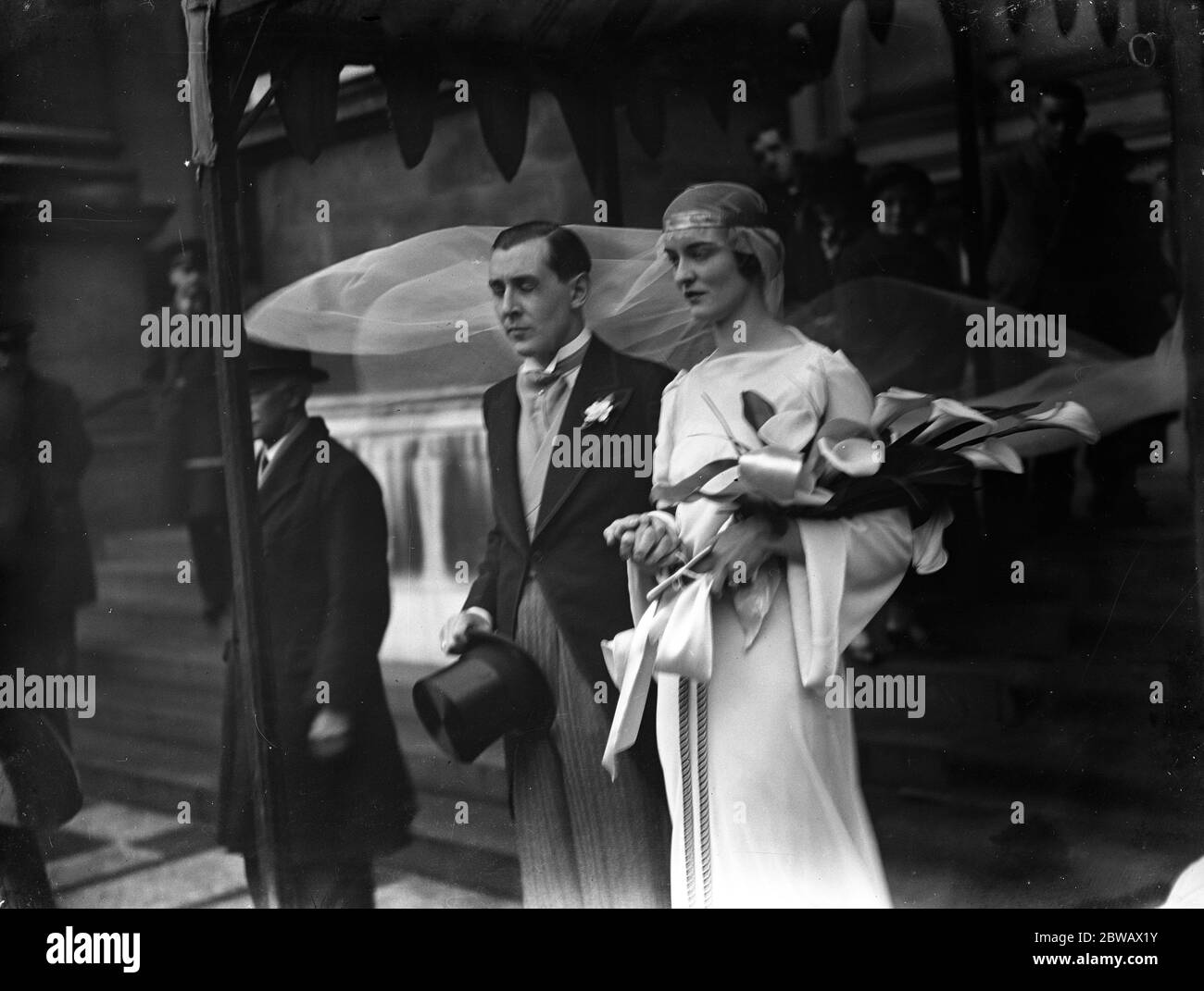 Wedding of Mr Richard Mallock and Miss Myra Tiarks at the Brompton ...
