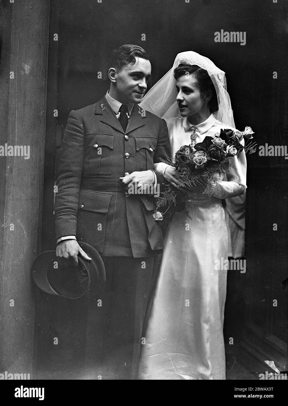 Wedding of Flight Lieutenant David Wallace and Miss Noel Wilson at the ...