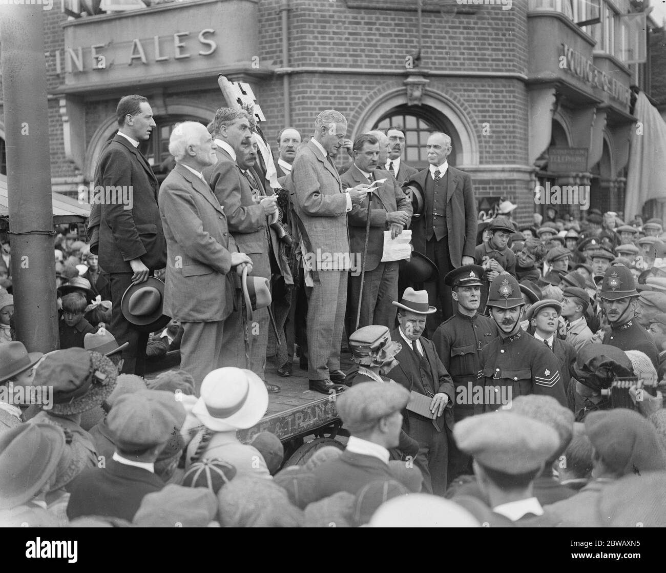 Sir Harry Mallaby Deeley opened the famous Witcham Fair . He is seen ...