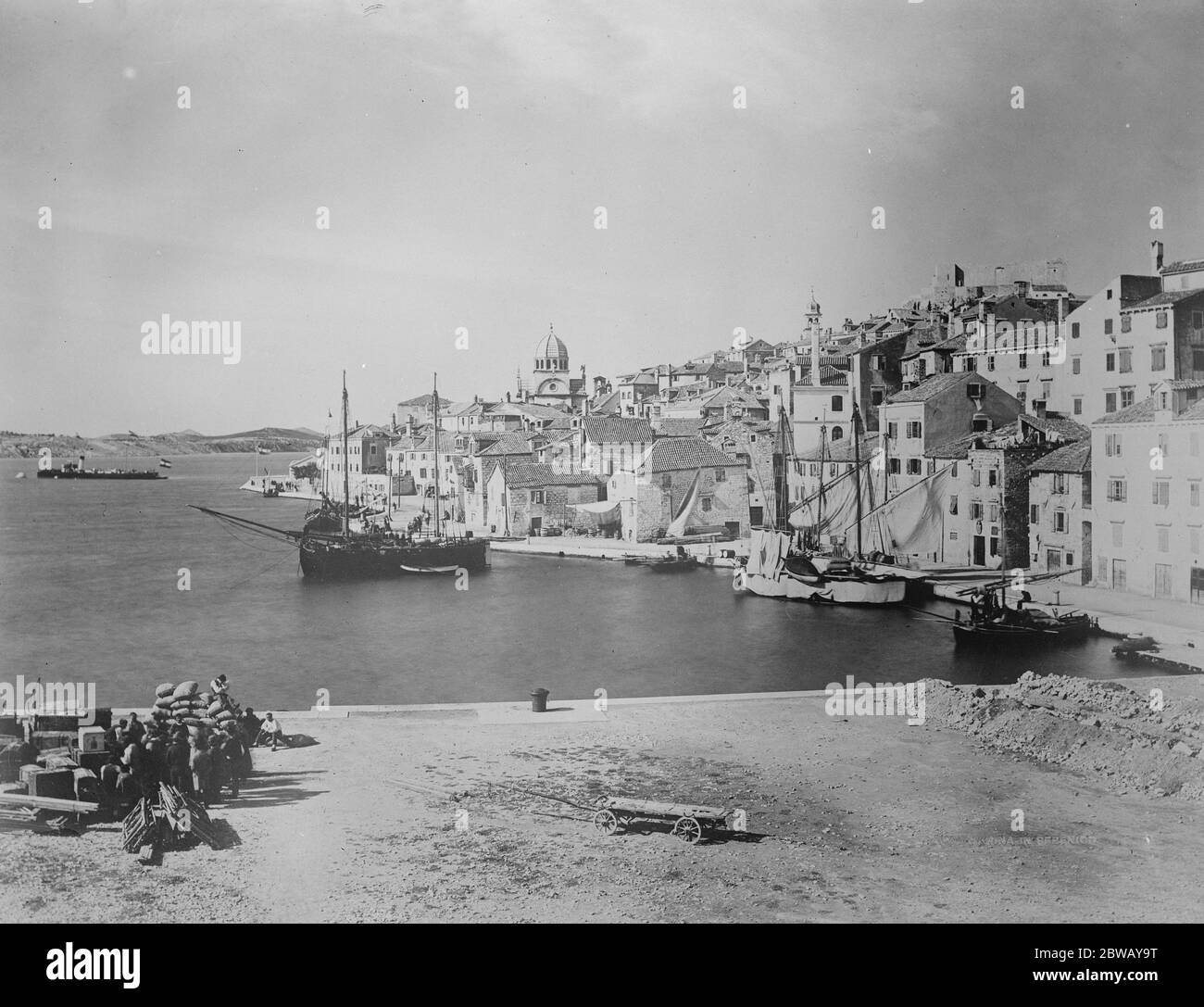 Port sibenik croatia Black and White Stock Photos & Images - Alamy
