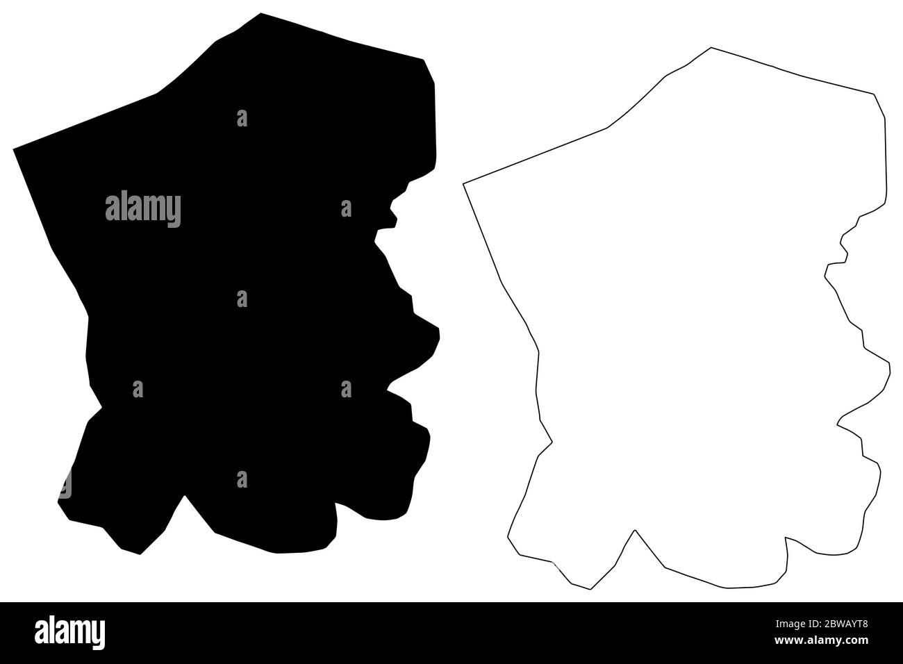 Bareilly map Stock Vector Images - Alamy