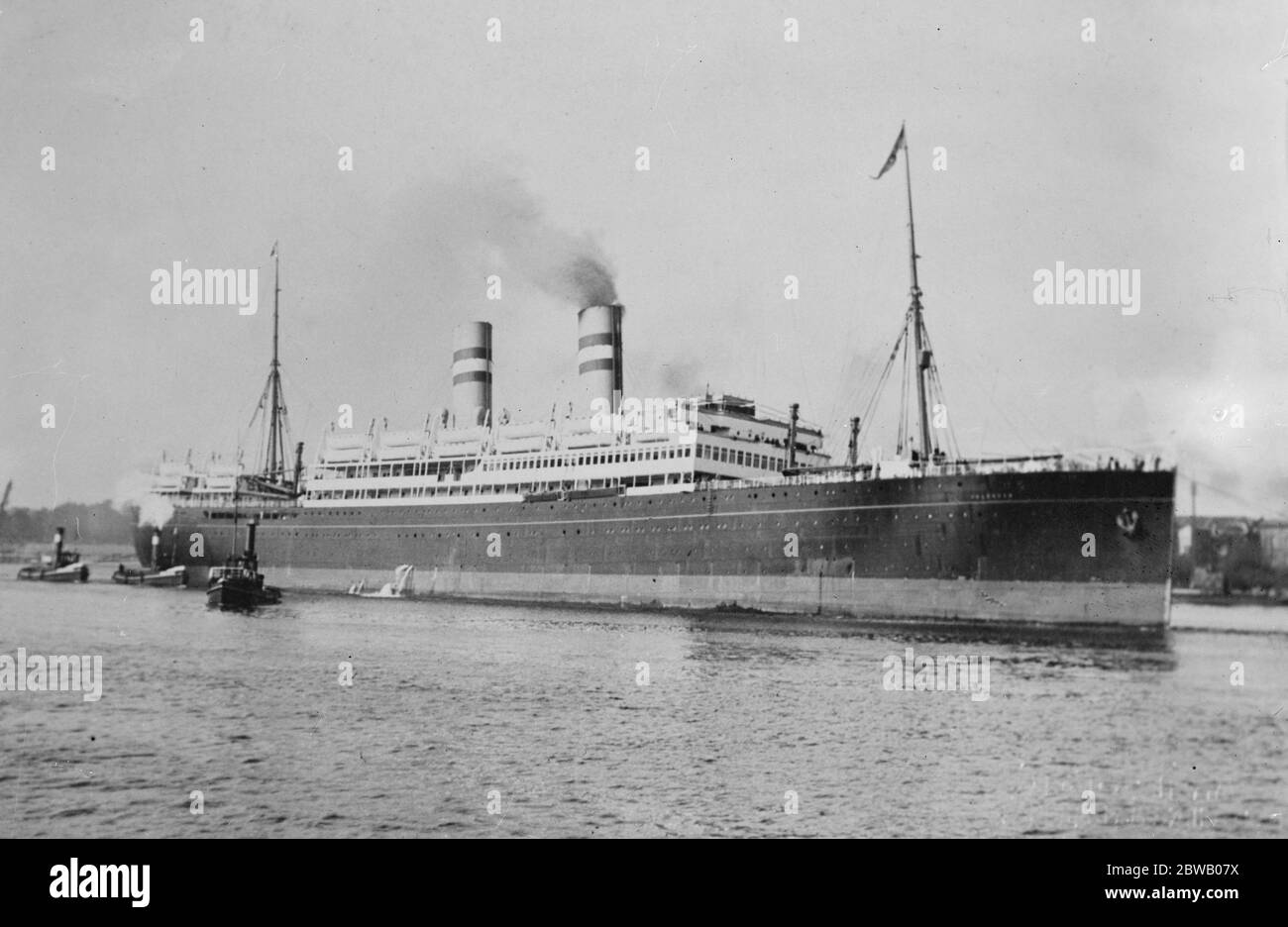 SS Volendam 16 November 1922 Stock Photo - Alamy