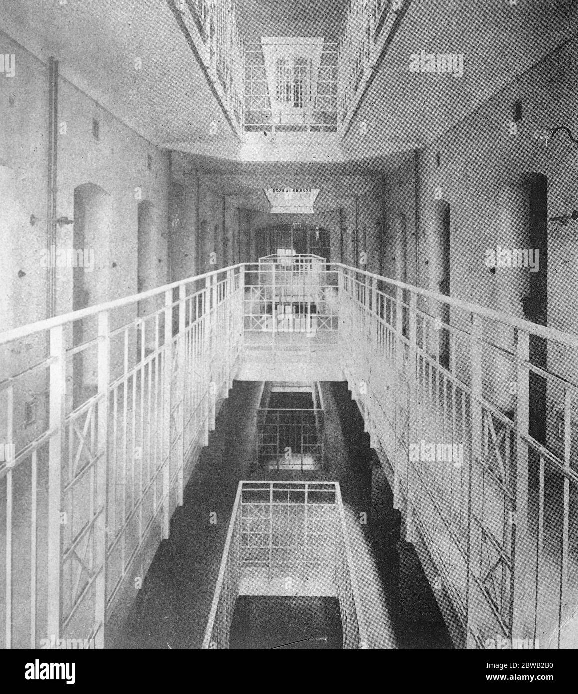 The Interior of the Vienna Prison Where Lee Bevan lies in durance vile ...