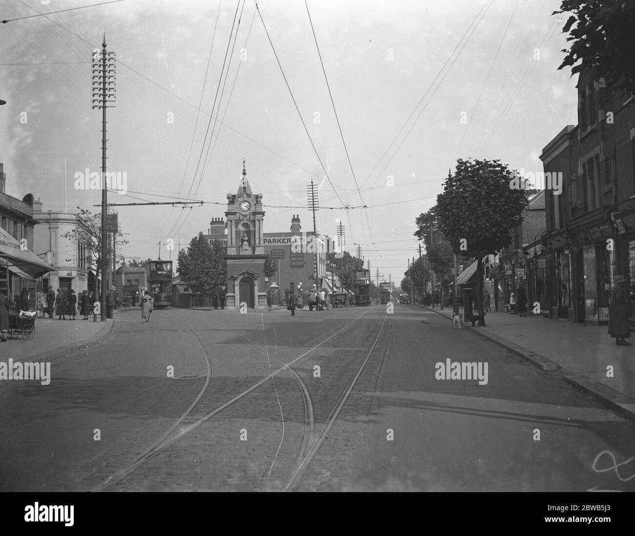 The Coronation Memorial Clock Tower and Market Place in Bexleyheath ...