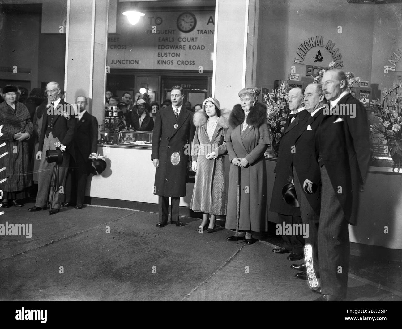 The British Industries Fair at Olympia , London . The visit of Queen ...