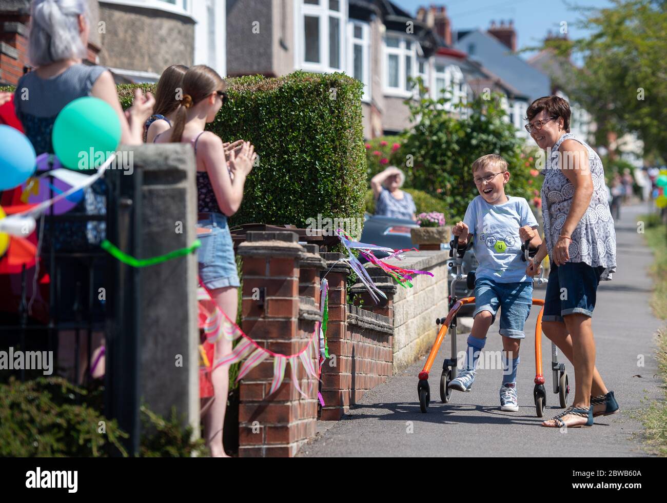 Nine-year-old Tobias Weller, from Sheffield, who has cerebral palsy and ...