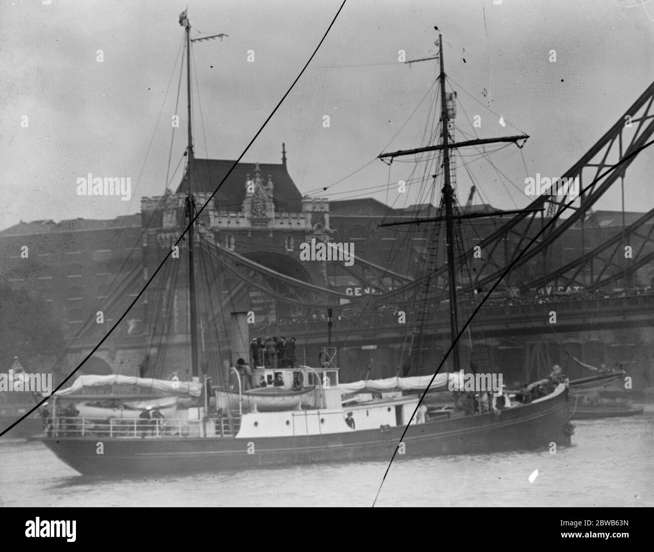 The Shackleton - Rowett Expedition sails for the Antarctic . The ...