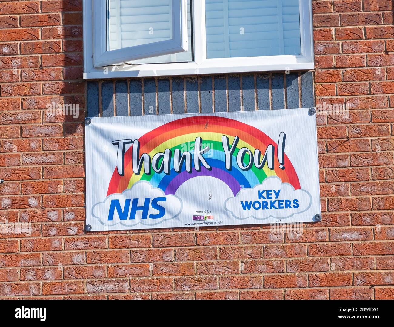 Nhs rainbow banner hi-res stock photography and images - Alamy
