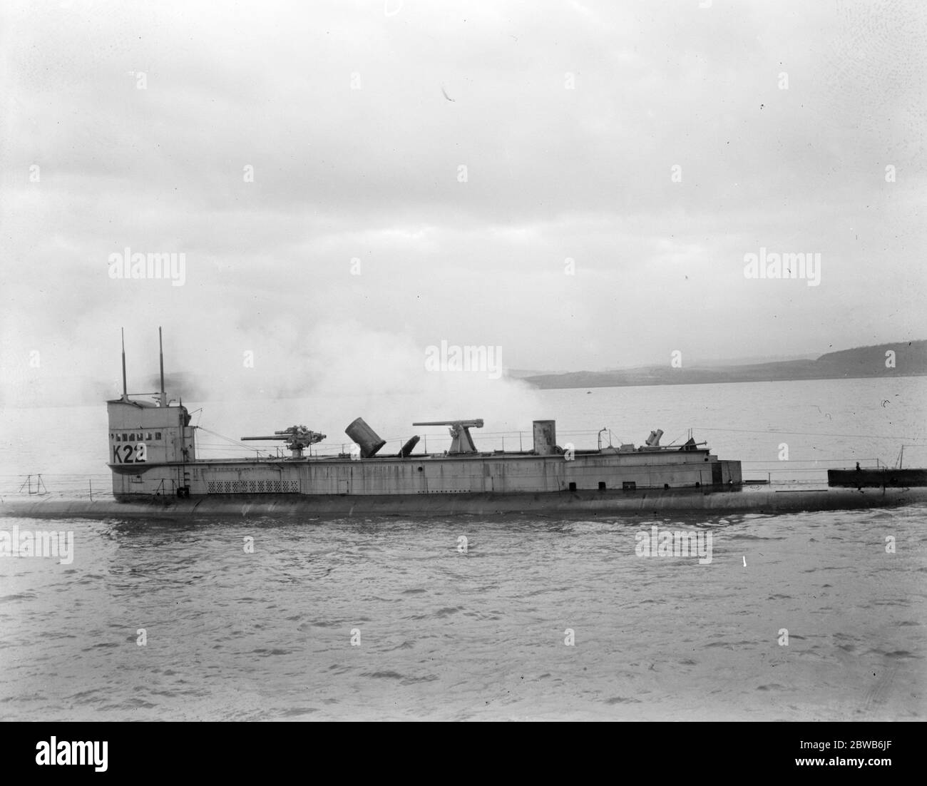 K22 , a steam - propelled First World War K class submarine of the ...