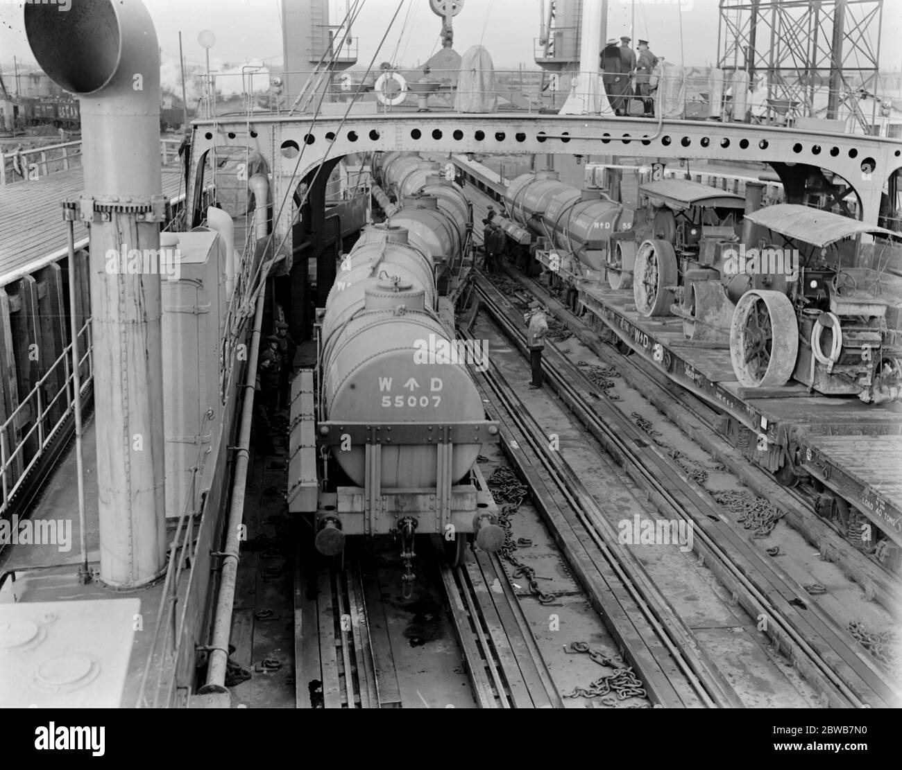 An overview of the Richborough Train Ferry on the east coast of Kent ...