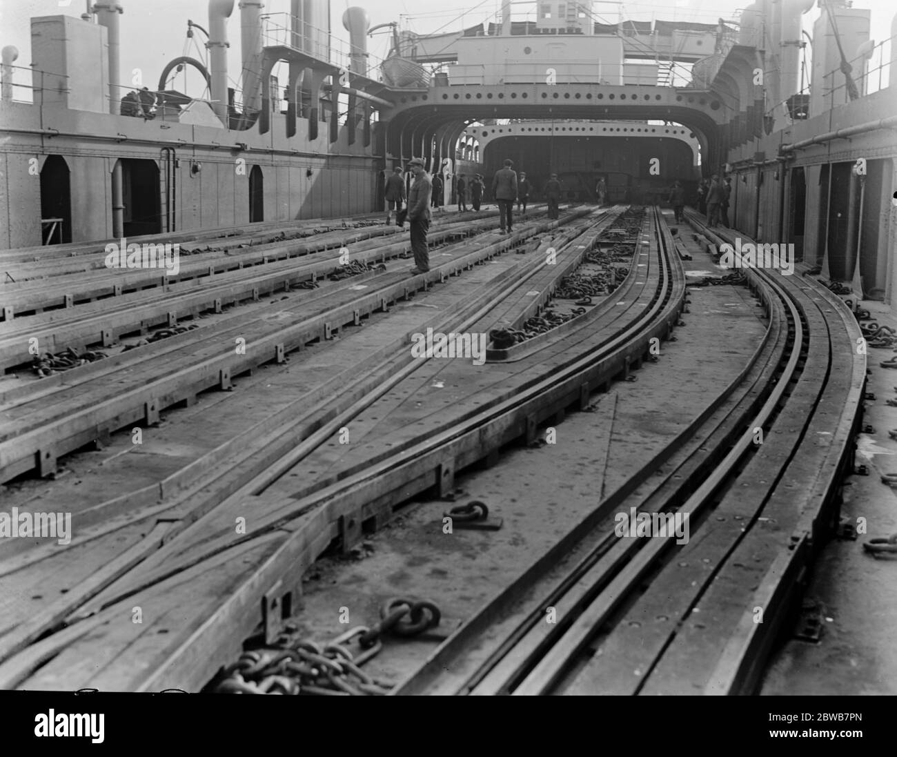 An overview of the Richborough Train Ferry on the east coast of Kent ...
