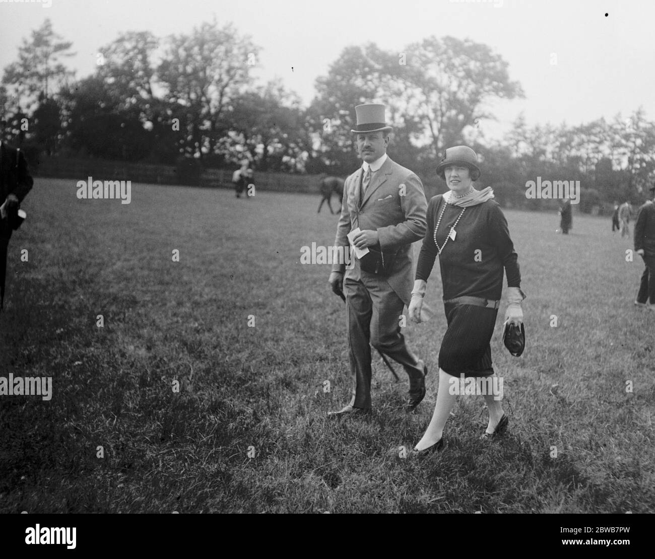 Oaks days at Epsom racecourse . Lord Dalmeny and his fiance , Lady ...