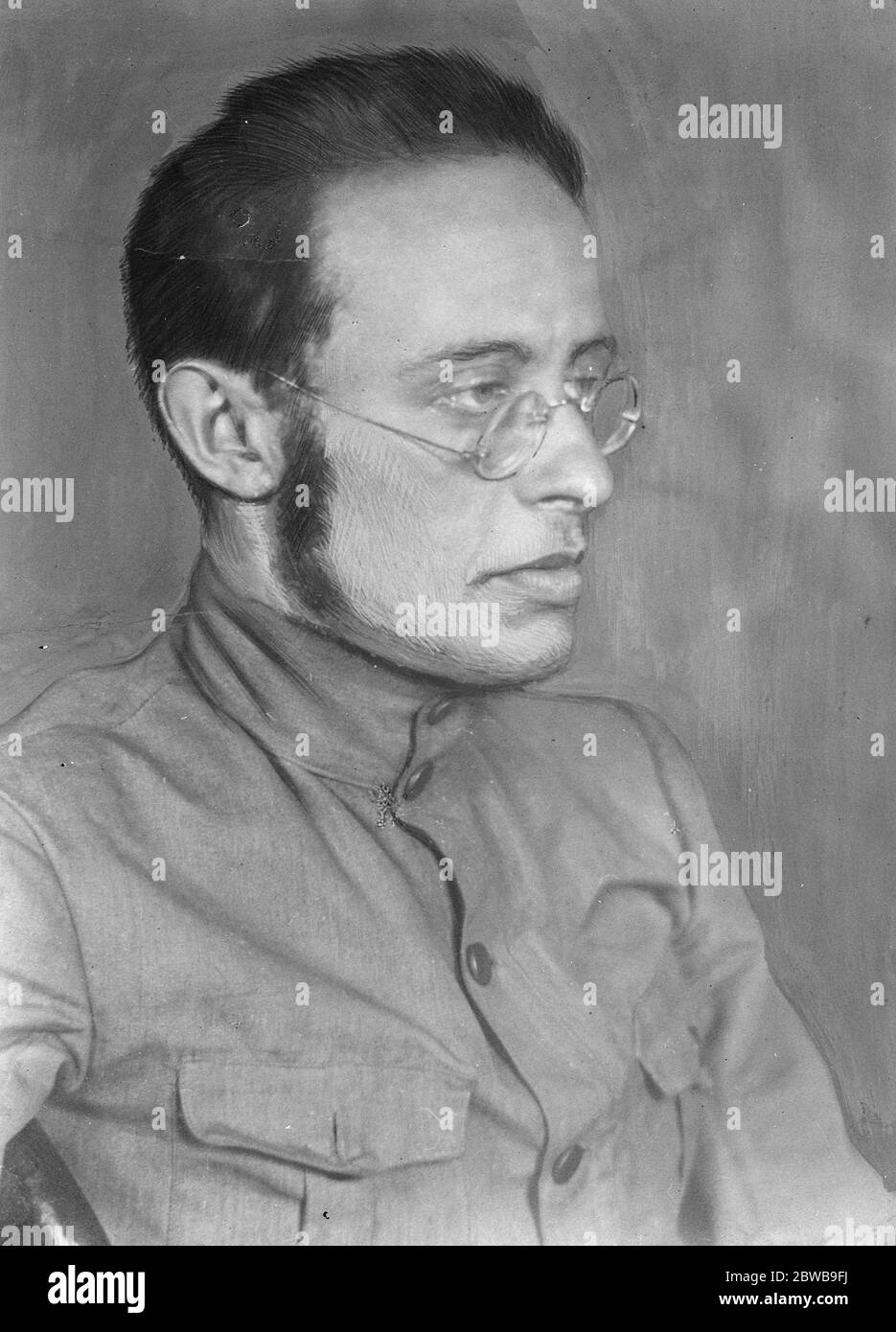 Karl Radek , latest portrait from Moscow . 4 December 1924 Stock Photo ...