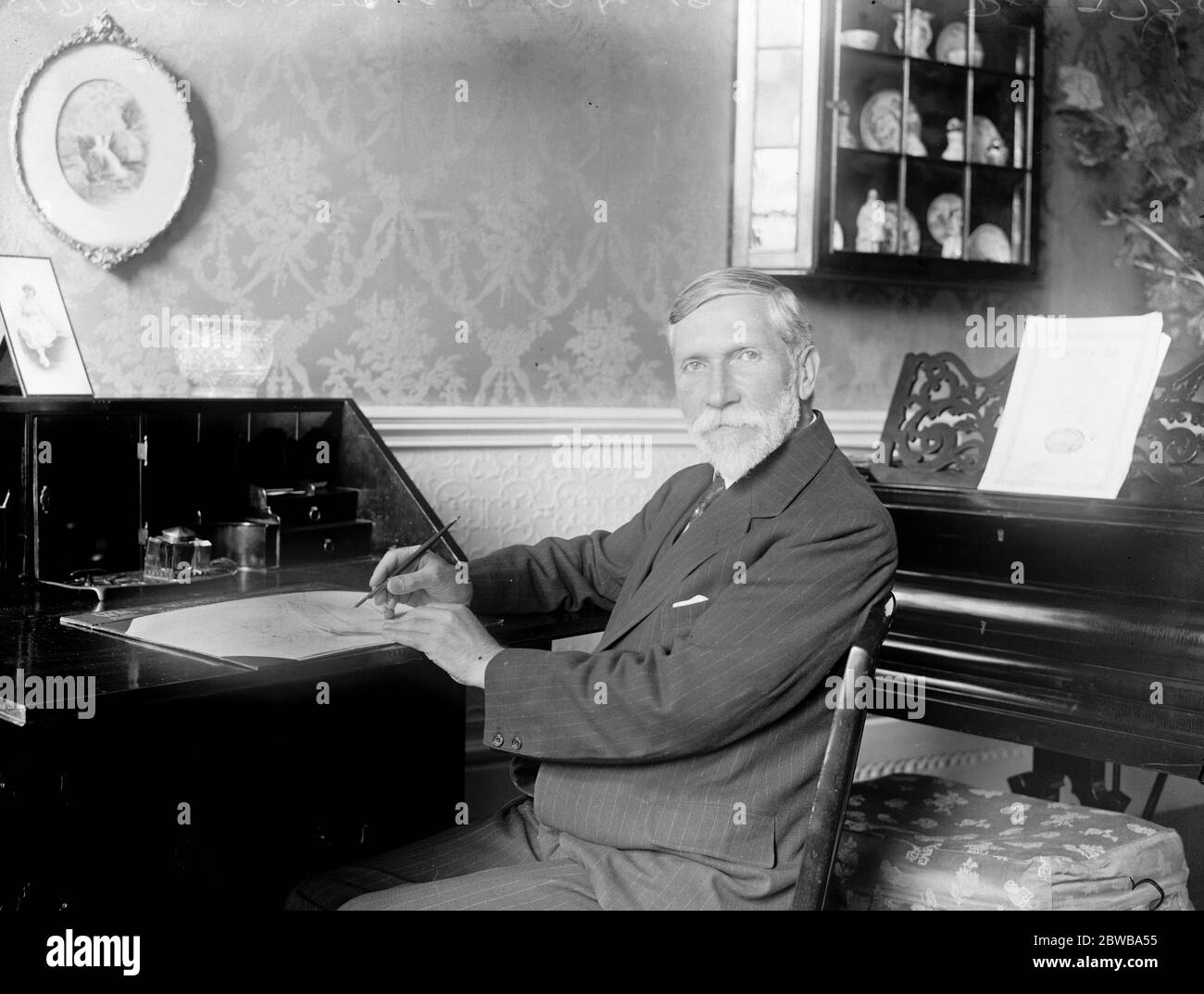 Sir Charles Sanderson , controller of London postal service , who is ...