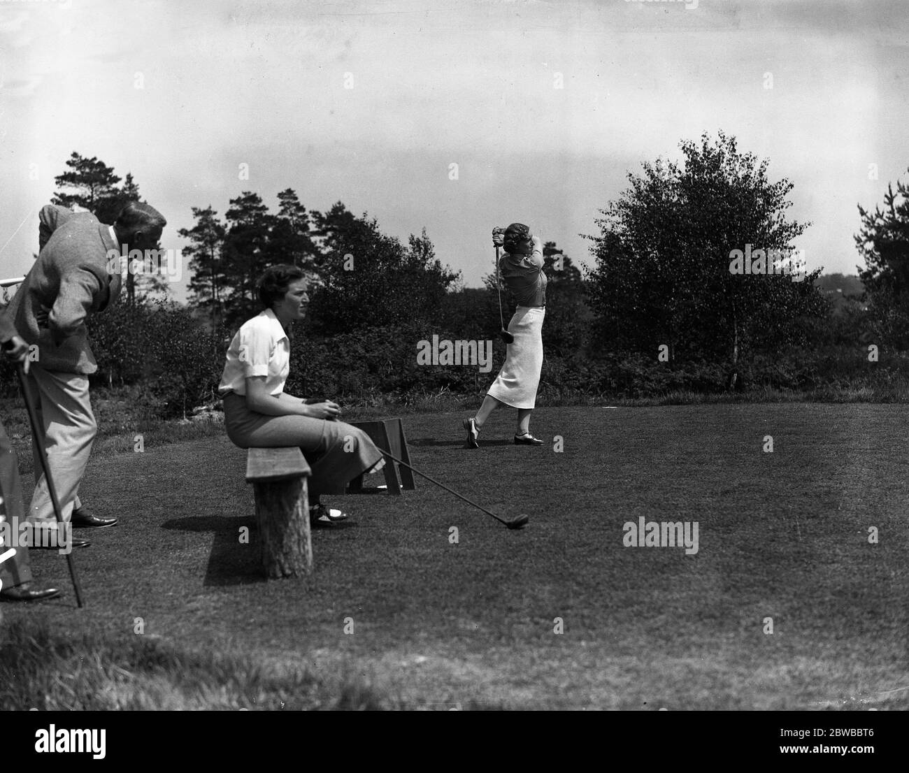 Great Britain v France at West Sussex Golf Club at Pulborough . Miss ...