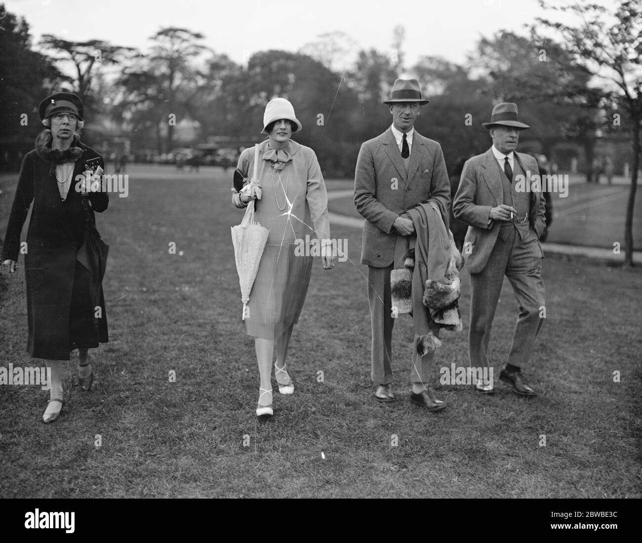 Polo at Hurlingham . Hon Lady Chichester , Sir Edward Chichester and Dr ...