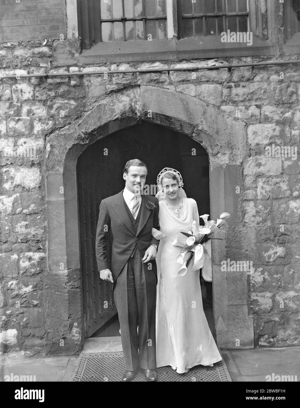 The wedding of the Honourable John Hare , a younger brother of the Earl ...