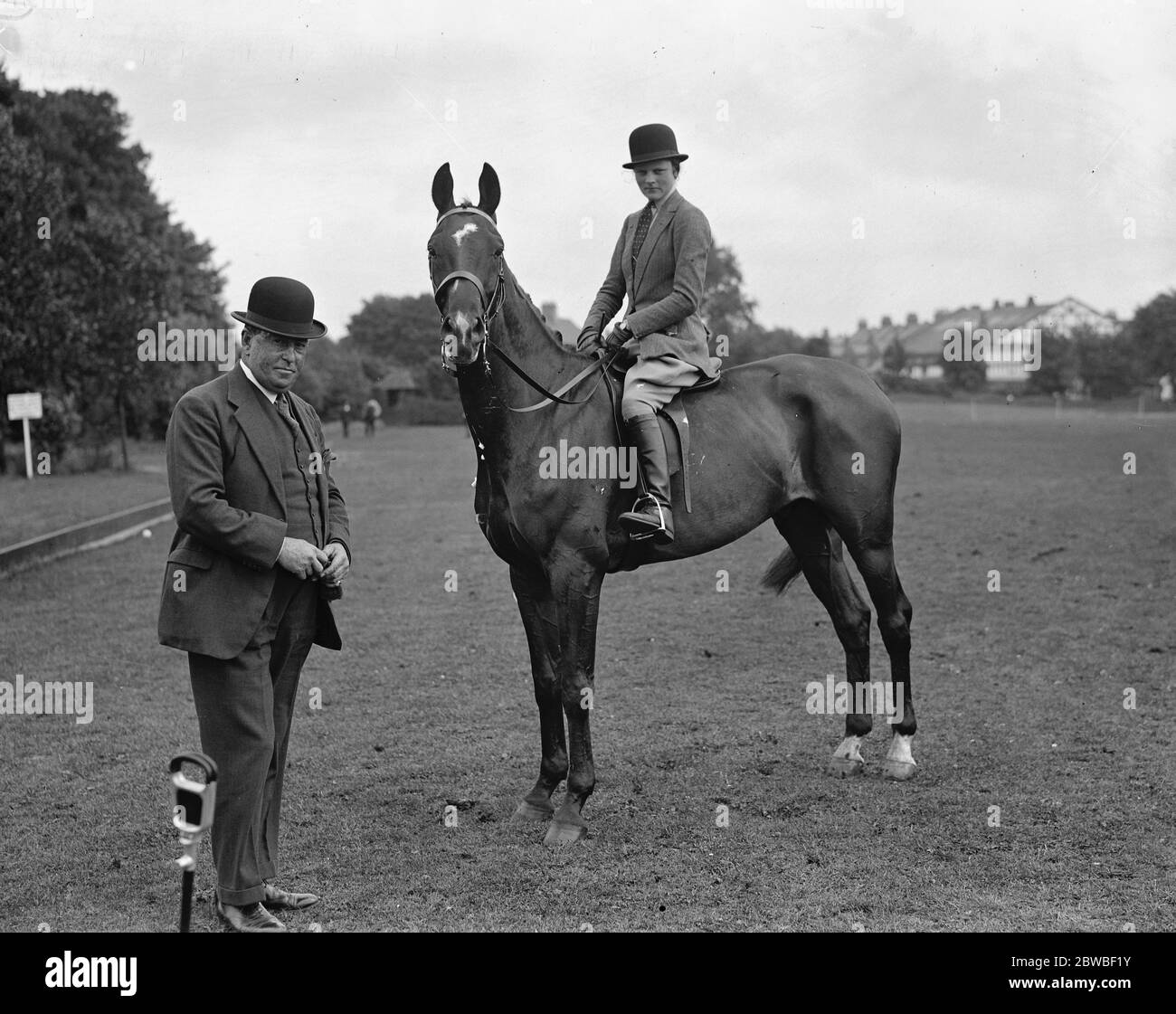 At the Ranelagh Horse and Polo Pony Show . Captain Hance with his ...