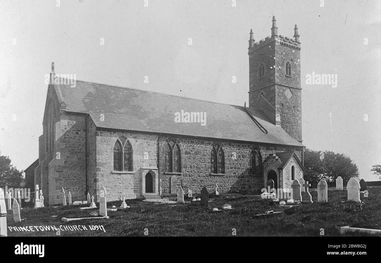 The anglican church of st michael in princetown hi-res stock ...