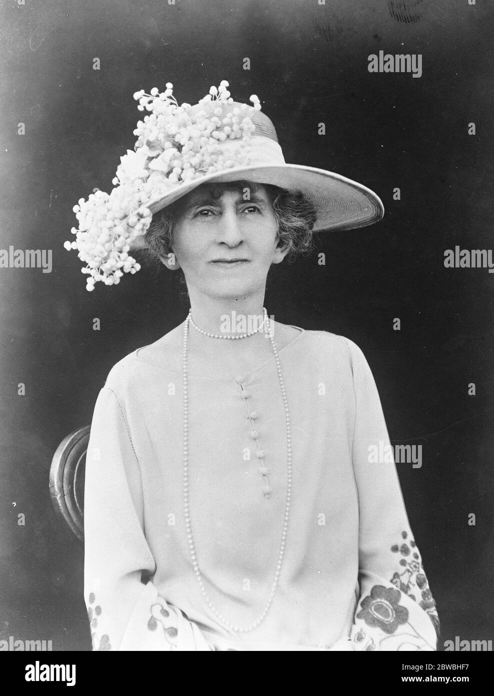 A new portrait of Lady Reading , taken in India . 3 January 1924 Stock ...