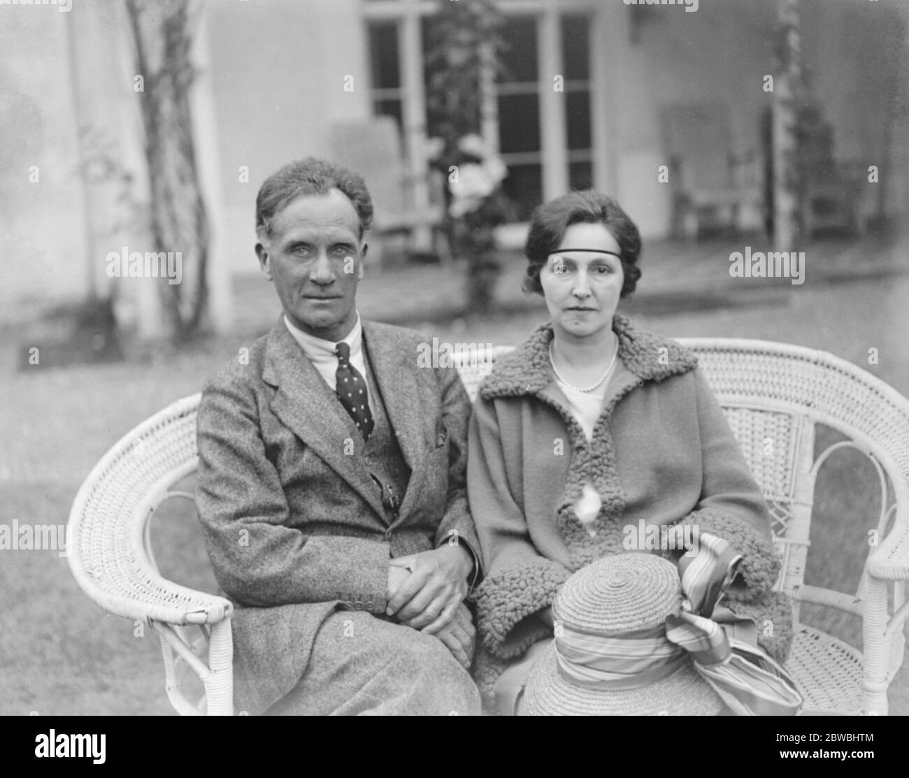 Sir Herbert Barker ( The Famous Manipulative Surgeon ) with Lady Barker ...