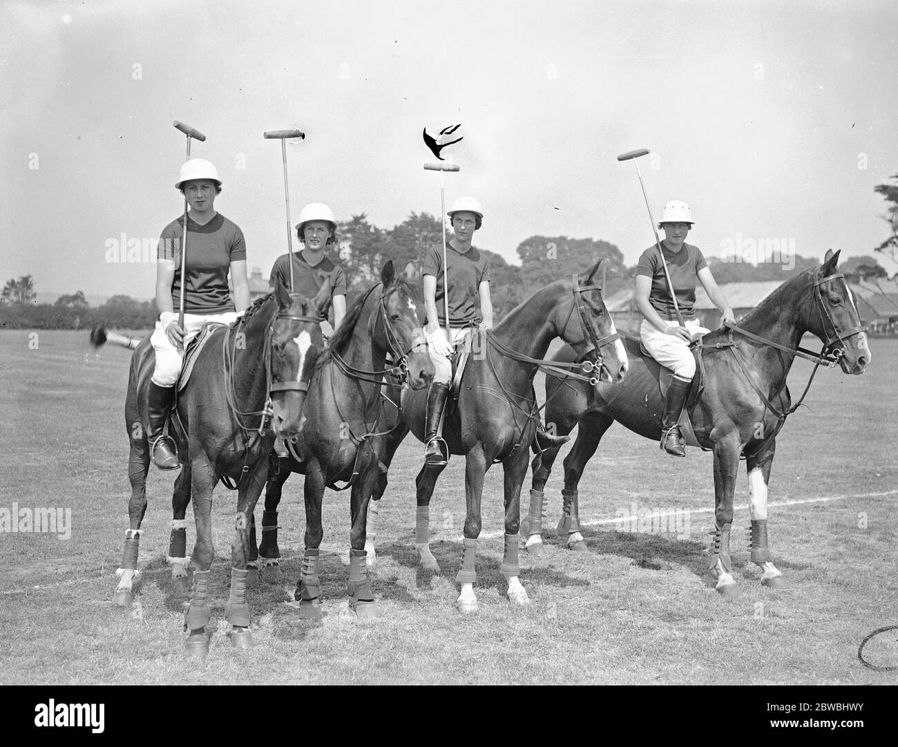The Southdown Ladies Polo team , who met the London Ladies at Southwick ...