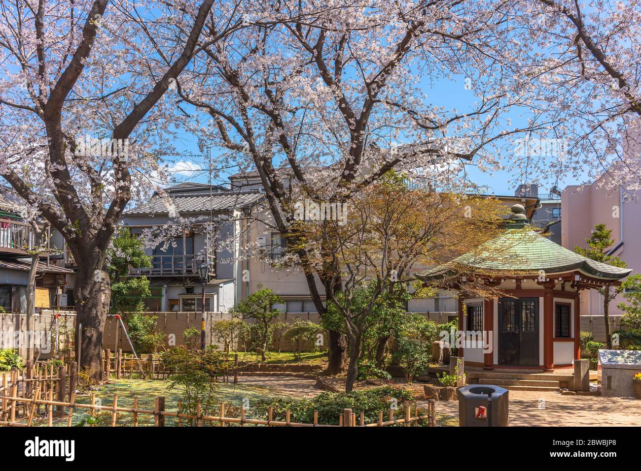 tokyo, japan - march 31 2020: Hexagonal pavillion dedicated to the ...