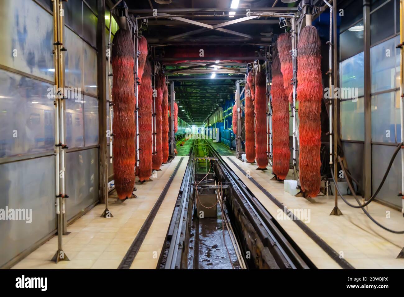 Automatic train wash hi-res stock photography and images - Alamy
