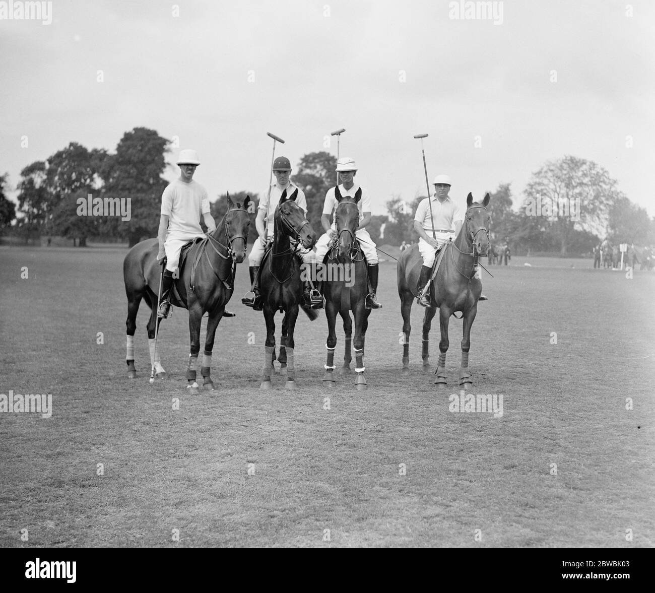 1930s polo player Black and White Stock Photos & Images - Alamy