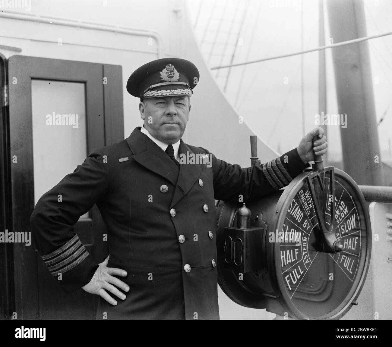 Captain G R Metcalfe , of the White Star Liner Homeric . 1924 Stock ...