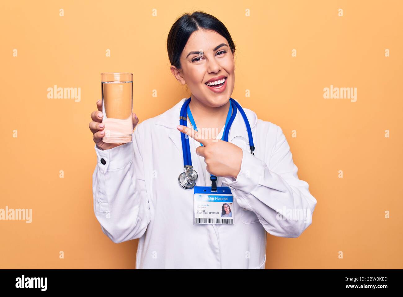 Doctor drinking water hi-res stock photography and images - Alamy