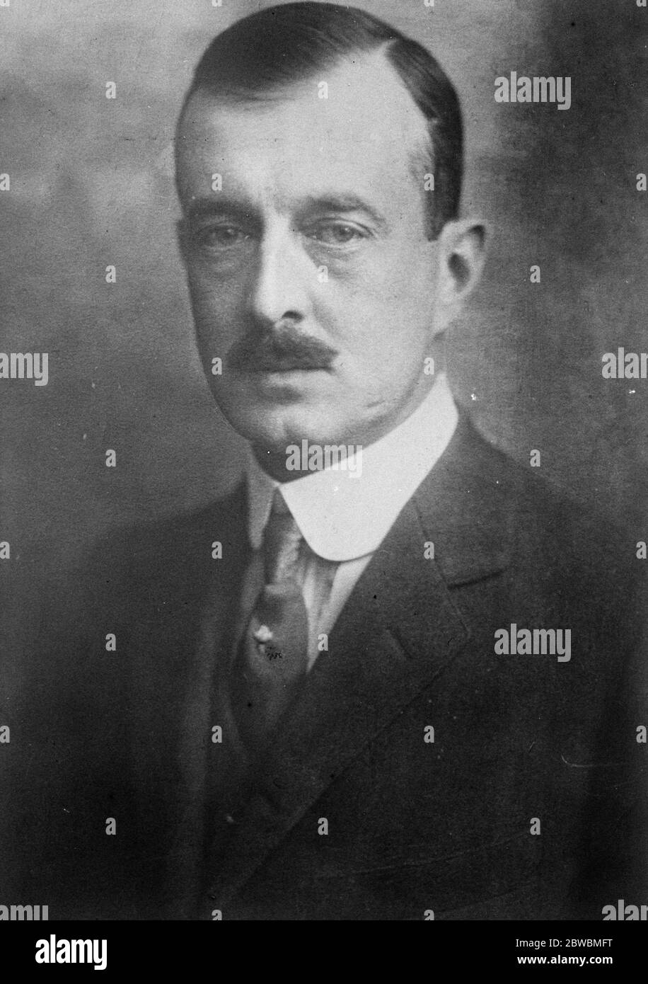 Cyril Vladimirovich, Grand Duke of Russia 28 November 1923 Stock Photo ...