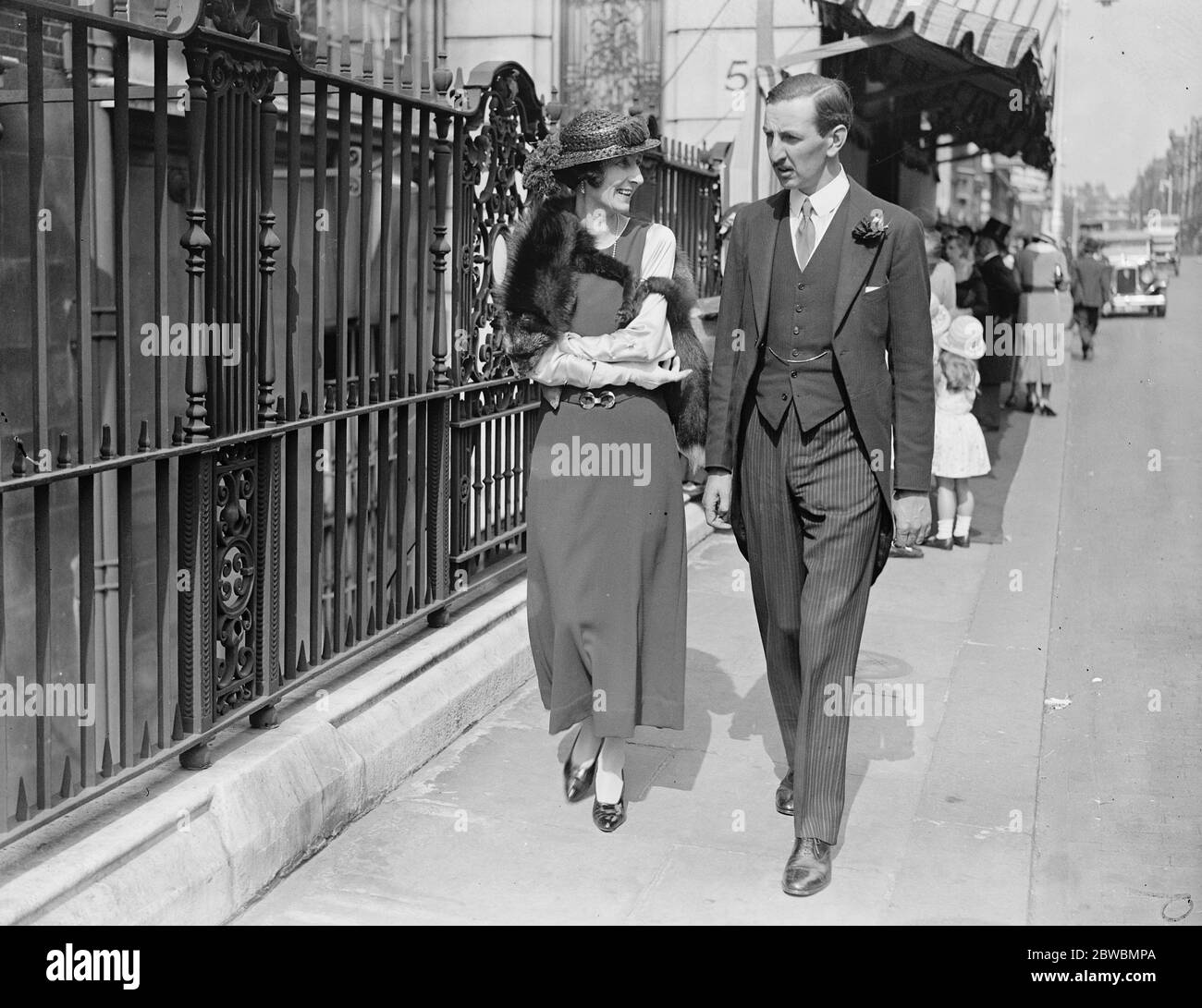 The wedding of Mr Paul Willert and the Honourable Brenda Pearson ...