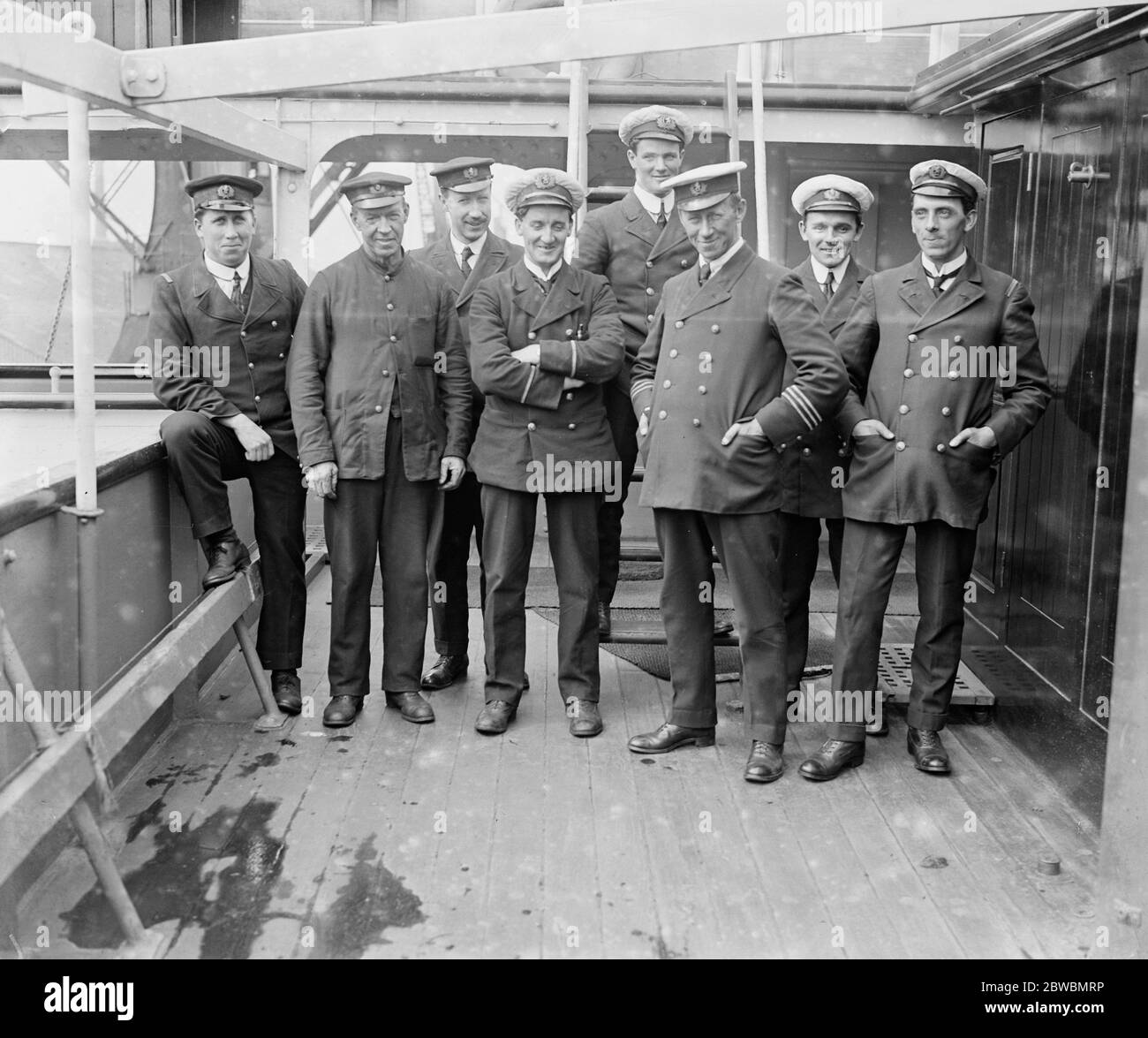 The Clan Liner Lindsay which fought a U Boat , The officers and ...