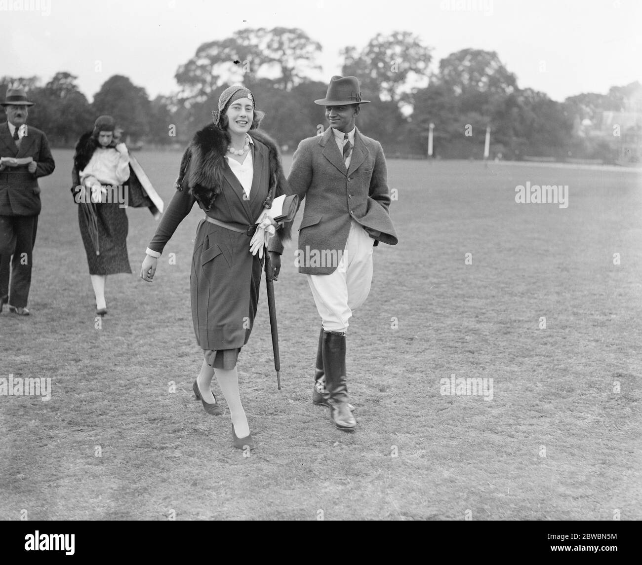 County Polo at Ranelagh The Maharajah of Jaipur and Miss June Harrison ...