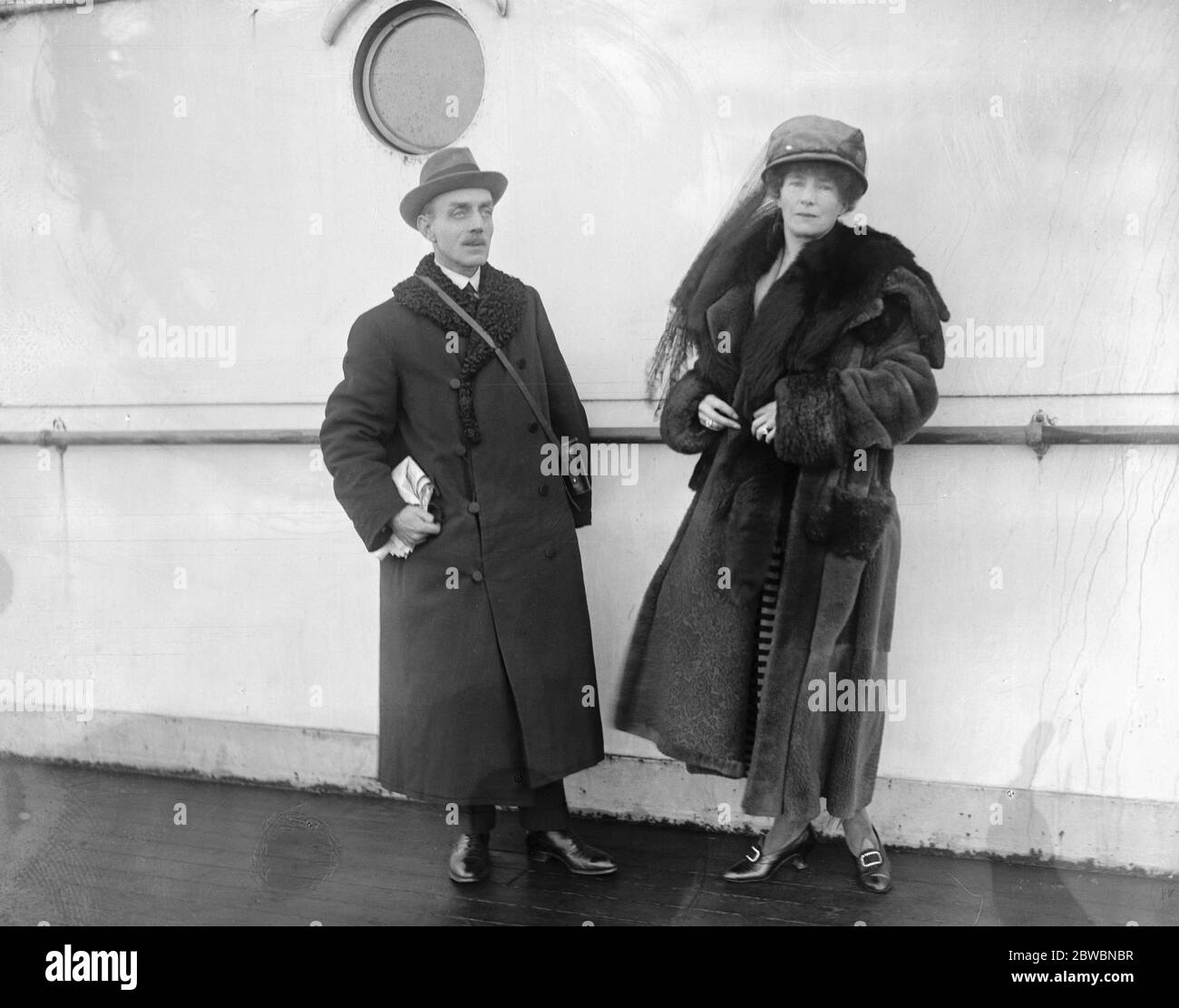 The SS Imperator arrives at Southampton Winifred Graham and her Husband ...