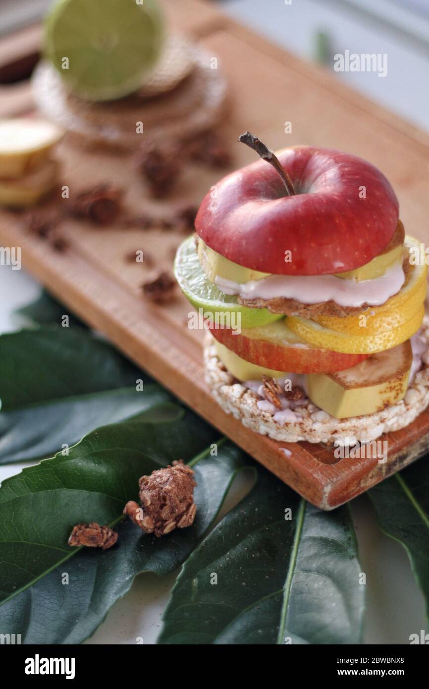 Creative sandwich, design food, crazy modern view of healthy food ...