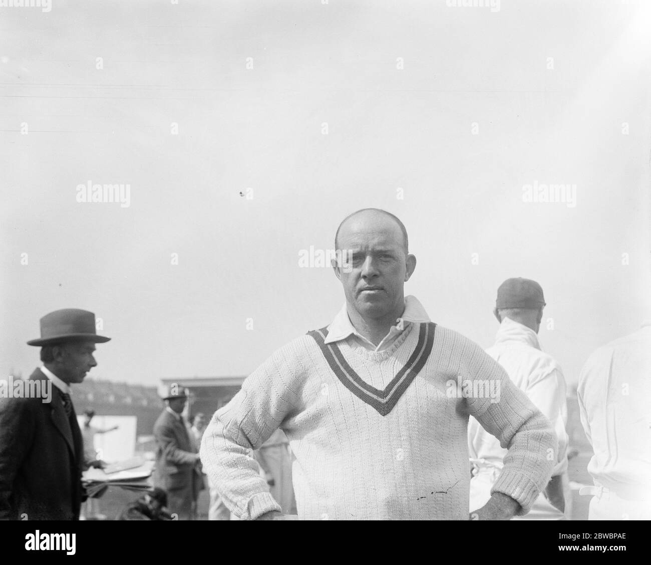 Philip Albert Myburgh Hands , South African cricketer . 1924 Stock ...