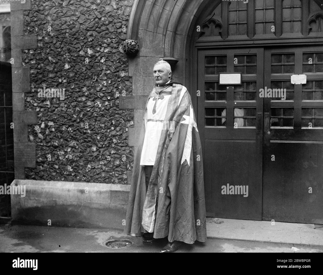 Ancient order 's picturesque gathering at London 's oldest church . Col ...