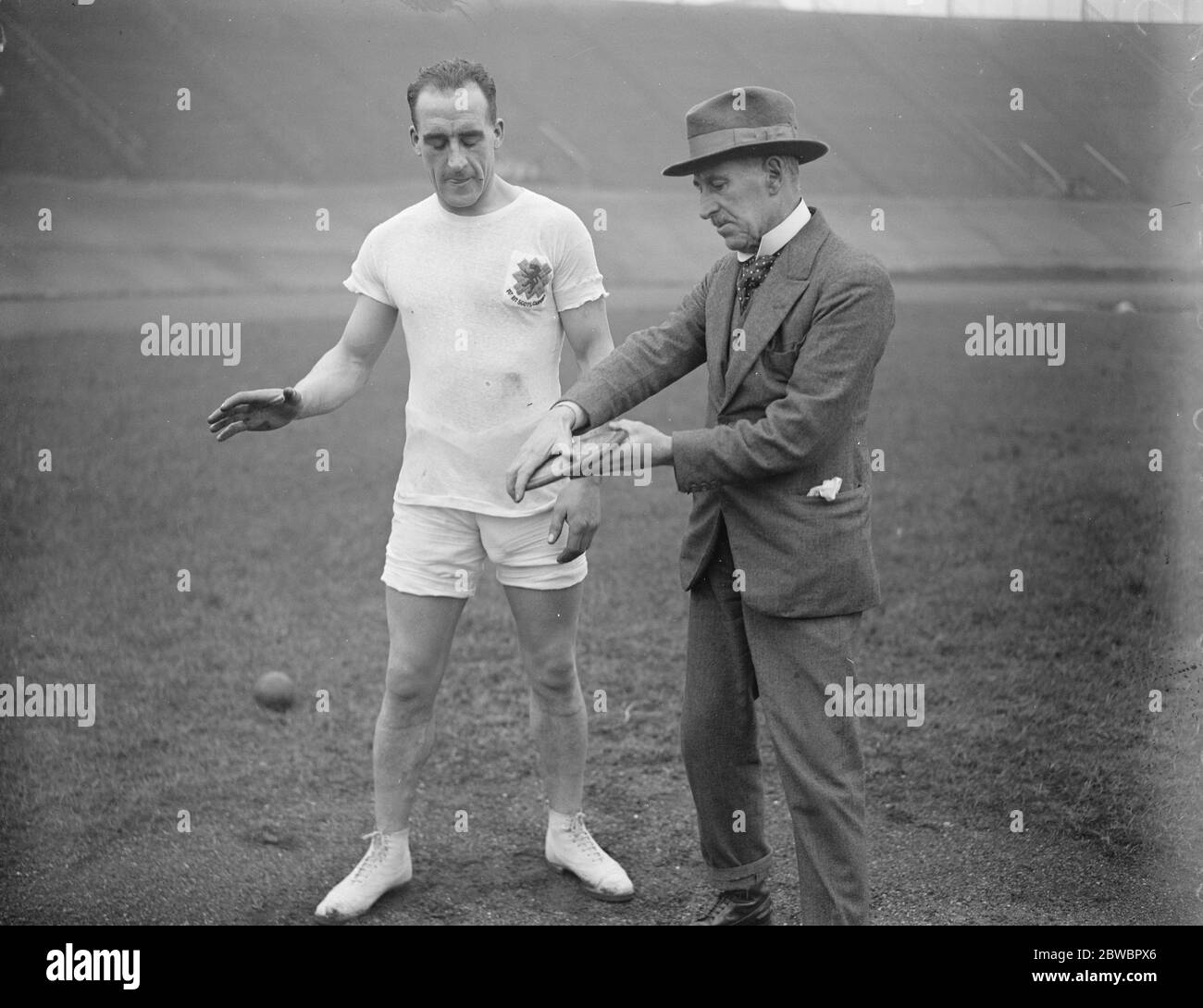 Olympic athletes training at the White City . Under the supervision of ...
