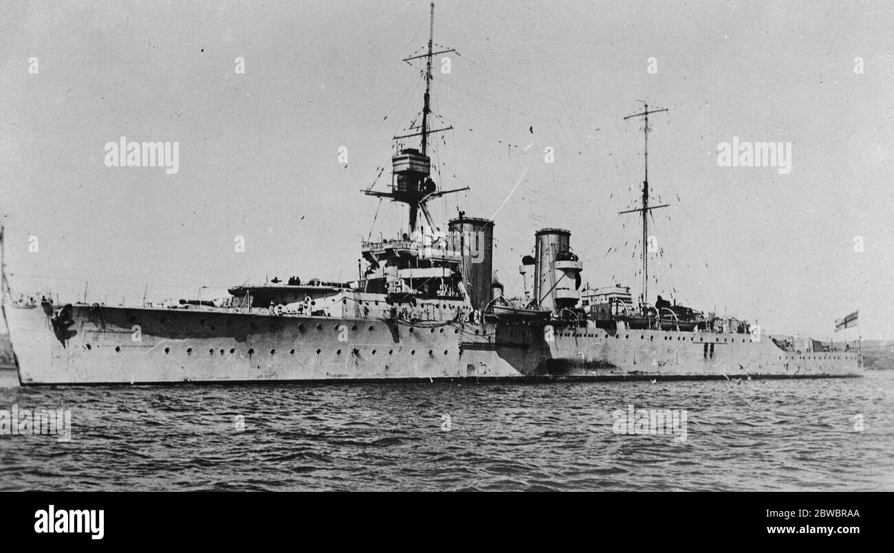 Hawkins class cruiser Black and White Stock Photos & Images - Alamy