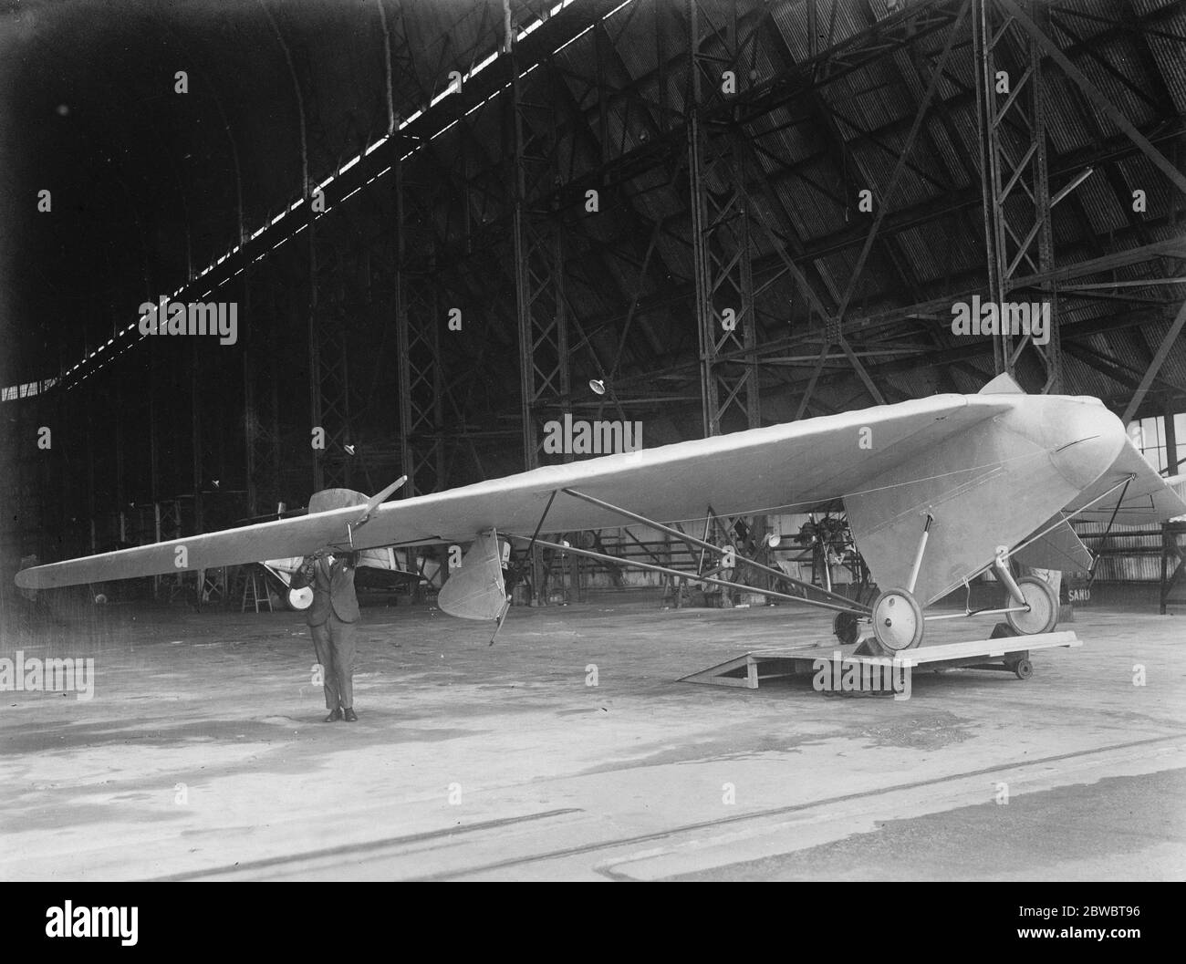 The tail less aeroplane , designed by Capt G T R Hill . The tail less ...