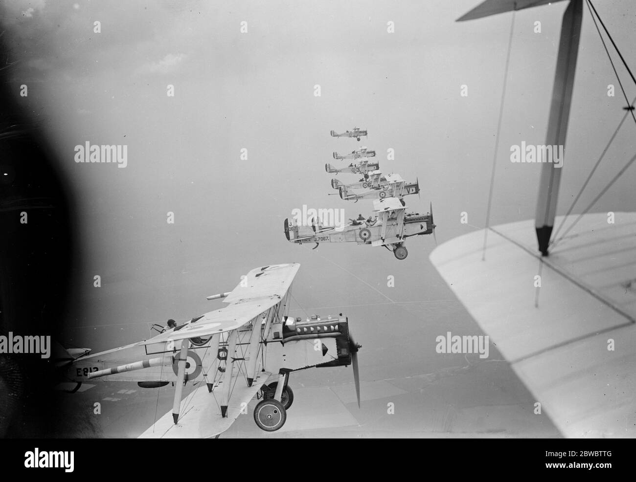 Rehearsing for RAF pageant at Hendon A section of the RAF photographed ...