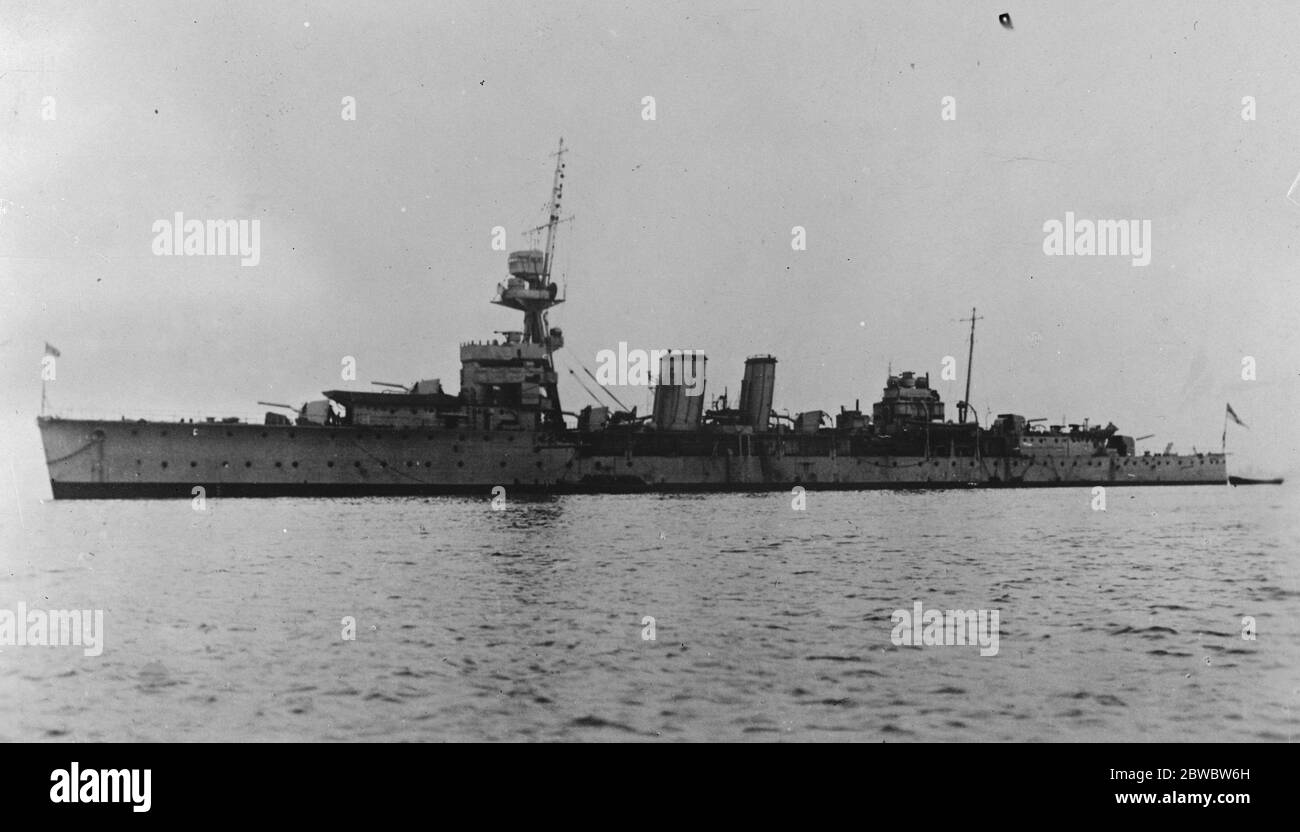 HMS Danae, the lead ship of the Danae class cruisers (also known as the ...